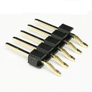 China 2.54mm Pitch 5 Pin Pin Header Connector SMT PA6T Gold Plated for sale