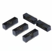China 2.54mm Pitch Box Shrouded Header Connector 2x64 Pin SMT PA6T Gold Plated for sale