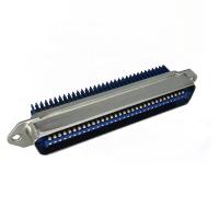China 45 Degree Metal Cover 64 Pin Centronic Champ IDC Male Plug Crimping Connector 2.16mm for sale