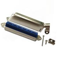 China 45 Degree Metal Cover 64 Pin Centronic Champ IDC Male Plug Crimping Connector 2.16mm for sale