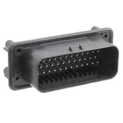 China 35 Pin 4.0mm Pitch Header Male Vertical Screw Mount 3 Row PBT Automotive Gold Plated for sale