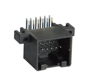 China 12 Pin PCB Header Automotive Connector PBT GF30 Black 2.50mm Pitch TE 174051-2 Alternative for sale