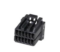 China 12 Pin PCB Header Automotive Connector PBT GF30 Black 2.50mm Pitch TE 174051-2 Alternative for sale
