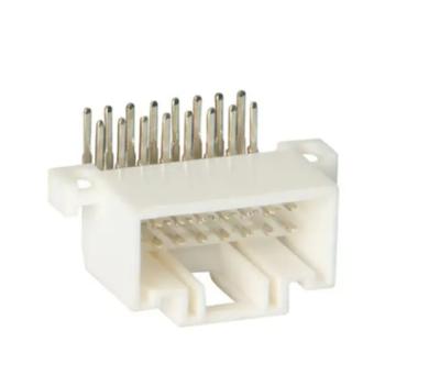 China YZK 16 Pin Automotive Wire Connector 2.54mm Pitch PBT White Cable to PCB Board for sale