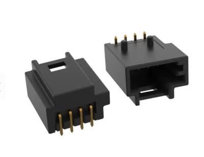 China 2.54mm Sealed Right Angle Automotive Connector 4 Pin Male Female ECU Pin Header PA6T for sale