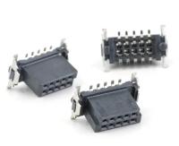 China Female Rugged High Speed Connector 1.27mm Pitch SMC Type-B SMT 6.20mm Height Board to Board for sale