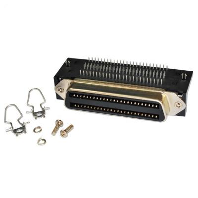 China 2.16mm Pitch 100P Right Angle PCB Mount Centronic Connector Female 957 Champ for sale