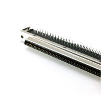 China 1.27mm Pitch PBT GF30 PCB Female Servo Connector Gold Plated 14-100 Pin Right Angle for sale