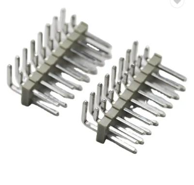 China 4.2mm Pitch 90 Degree Molex Pin Header 2x5P Dual Row Male Connector 2-40 Pin for sale