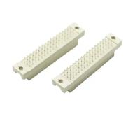 China DIN 41612 PCB Connector 2.54mm Pitch 32 48 96 Pin Socket Header PBT Gray for sale