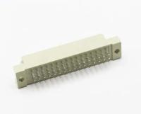 China DIN 41612 PCB Connector 2.54mm Pitch 32 48 96 Pin Socket Header PBT Gray for sale
