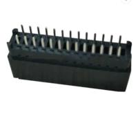China PBT GF30 Right Angle Card Edge Slot PCB Header Connector 2.54mm Dual Row 3A for sale