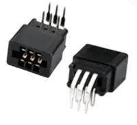 China PBT GF30 Right Angle Card Edge Slot PCB Header Connector 2.54mm Dual Row 3A for sale