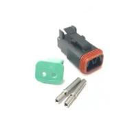 China Deutsch DT Series 2 Way Waterproof Automotive Connector 13A 24V IP67 for sale
