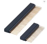 China 2.54mm Pitch DIP Female Header Connector PC104 PA6T Au Flash 8.5mm Height for sale
