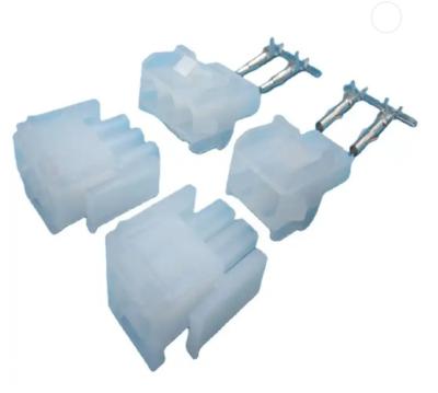 China 6.35mm Pitch 8 Pin Wire to Board Connector PA66 White Tin Plated 13A 600V for sale