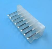 China 6.35mm Pitch 8 Pin Wire to Board Connector PA66 White Tin Plated 13A 600V for sale