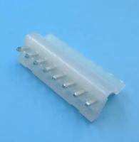 China 6.35mm Pitch 8 Pin Wire to Board Connector PA66 White Tin Plated 13A 600V for sale
