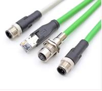 China M12 Connector 8pin A Code To RJ45 Ethernet Connector Profinet Cable CAT5e for sale