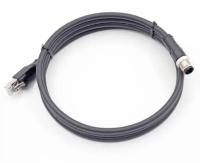 China M12 Connector 8pin A Code To RJ45 Ethernet Connector Profinet Cable CAT5e for sale