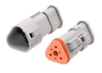 China Sealed IP67 Waterproof Automotive Connectors Deutsch DT Series 2pin to 12pins for sale
