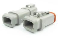 China Sealed IP67 Waterproof Automotive Connectors Deutsch DT Series 2pin to 12pins for sale