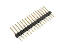 China 3A PBT Black Press Fit Pin Header Connector 2.54mm Pitch Single Row ROHS for sale