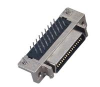 China 1.27mm Pitch SCSI Centronics Type Female Connector 68 Pin Straight Right Angled Industrial for sale