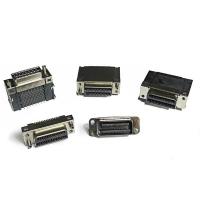 China Delander 64 Pin 1.27mm Pitch Right Angle Female PCB Connector SCSI 64P Through Hole for sale