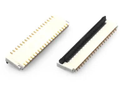 China 0.3mm Pitch FPC Connector 15 25 Pin Non-ZIF Right Angle 1mm Height Wire to Board for sale