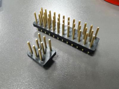 China 4.0mm Pitch 3 Row Male Pin Header Connector 35 Pin ECU Round Pin PBT for sale