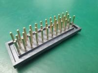 China 4.0mm Pitch 3 Row Male Pin Header Connector 35 Pin ECU Round Pin PBT for sale