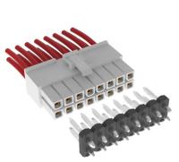 China 3.0mm Pitch Dual Row Pin Header Connector Straight DIP Automotive PA6T 5A Gold Plated for sale