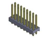 China 4.2mm Pitch Conn PCB Header Connectors DIP Header Tin Plated PA6T for sale