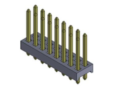 China 4.2mm Pitch Conn PCB Header Connectors DIP Header Tin Plated PA6T for sale
