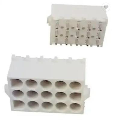 China Pin Socket Connector 6.35mm Pitch 3 Row 15 Pin PCB Header 350714-1 for sale
