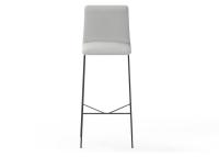 China Modern Home Bar Stool Chair PU Leather Bar Stools 65cm Black Leg Counter Stools for sale