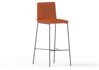 China Modern Home Bar Stool Chair PU Leather Bar Stools 65cm Black Leg Counter Stools for sale