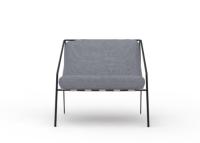 China Gray Living Room Modern Accent Chairs With Metal Leg And Linen Upholstery Seat for sale