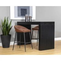 China Vintage Fabric Adjustable Kitchen Stools With Backs Black Steel Leg With Padded Seat With Footrest for sale