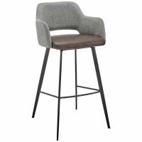 China Upholstery Kitchen Bar Stools With Backs Black Matt Color Modern for sale