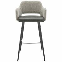 China Upholstery Kitchen Bar Stools With Backs Black Matt Color Modern for sale