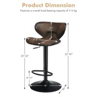 China Retro Vintage Kitchen Stool Adjustable Swivel Bar Chairs Pub for sale