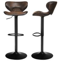 China Retro Vintage Kitchen Stool Adjustable Swivel Bar Chairs Pub for sale