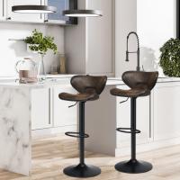 China Retro Vintage Kitchen Stool Adjustable Swivel Bar Chairs Pub for sale