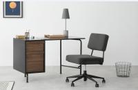 China Industrial Style Swivel Home Office Chair With Ergonomic Design And Wheels for sale