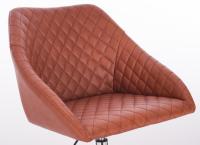 China Vintage PU Seat Adjustable Height Home Office Swivel Desk Chair for sale