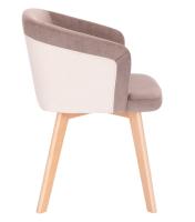 China PU White Leather Coffee Velvet Mid Back Oak Comfortable Chairs For Dining Room for sale