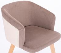 China PU White Leather Coffee Velvet Mid Back Oak Comfortable Chairs For Dining Room for sale
