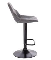 China Commercial Dark Grey Fabric Counter Height Stools For Kitchen Counter for sale